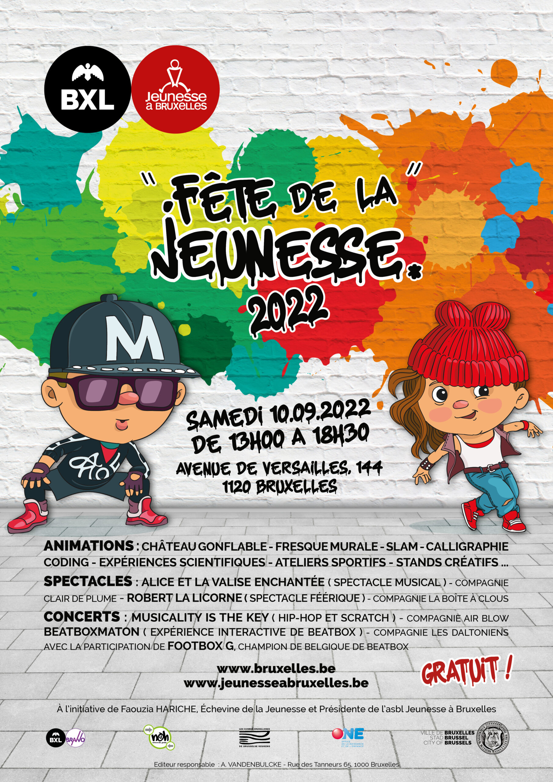 Affiche Fête de la Jeunesse 2022_V3BIS | Jeunesse à Bruxelles